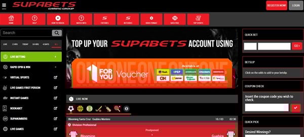 Supabets Bonus Code - Free R50 bonus & Deposit match up to R10,000
