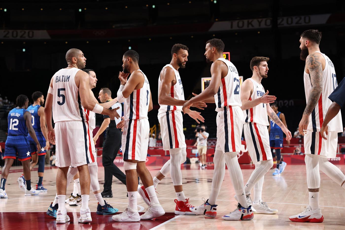 Olympic Games France vs USA Basketball In Pictures | France Stun Team ...