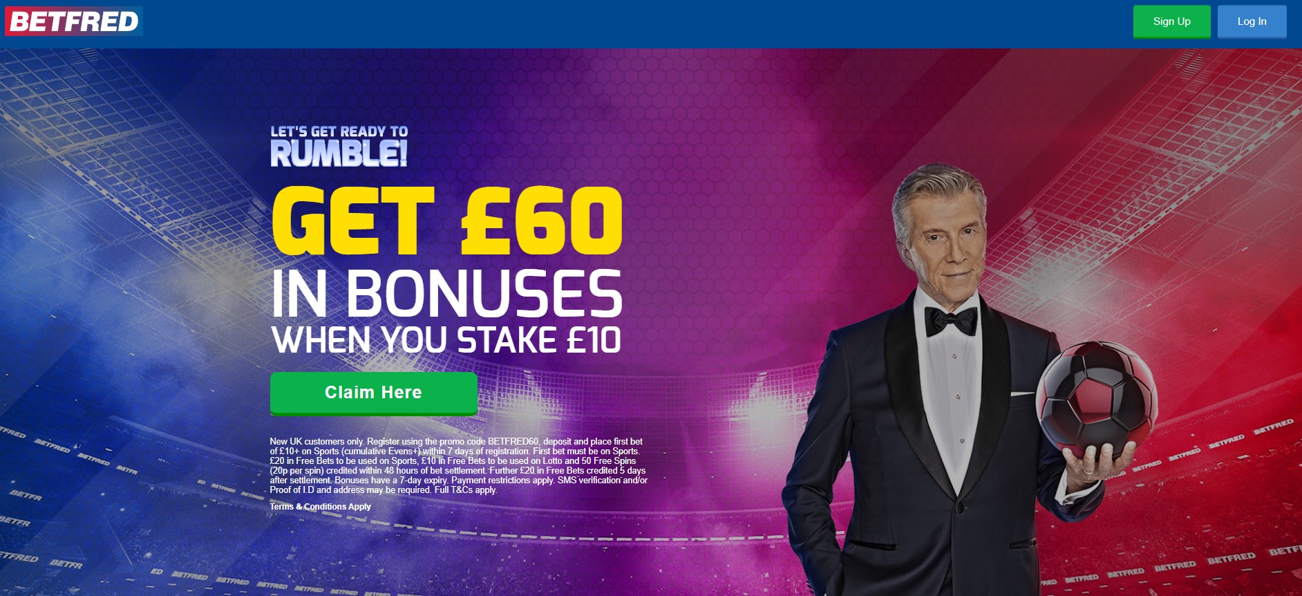 Betfred Promo Code BETFRED60 - Bet £10 Get £60 in Bonuses when you join