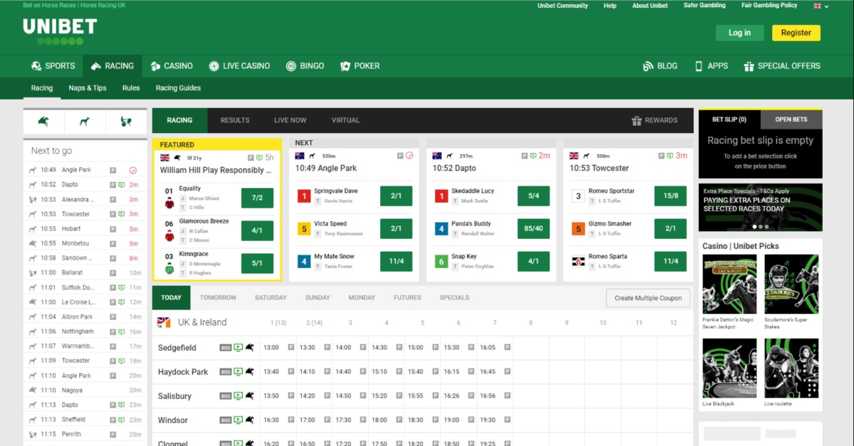 Horse Racing Betting with Unibet | Use our code to join