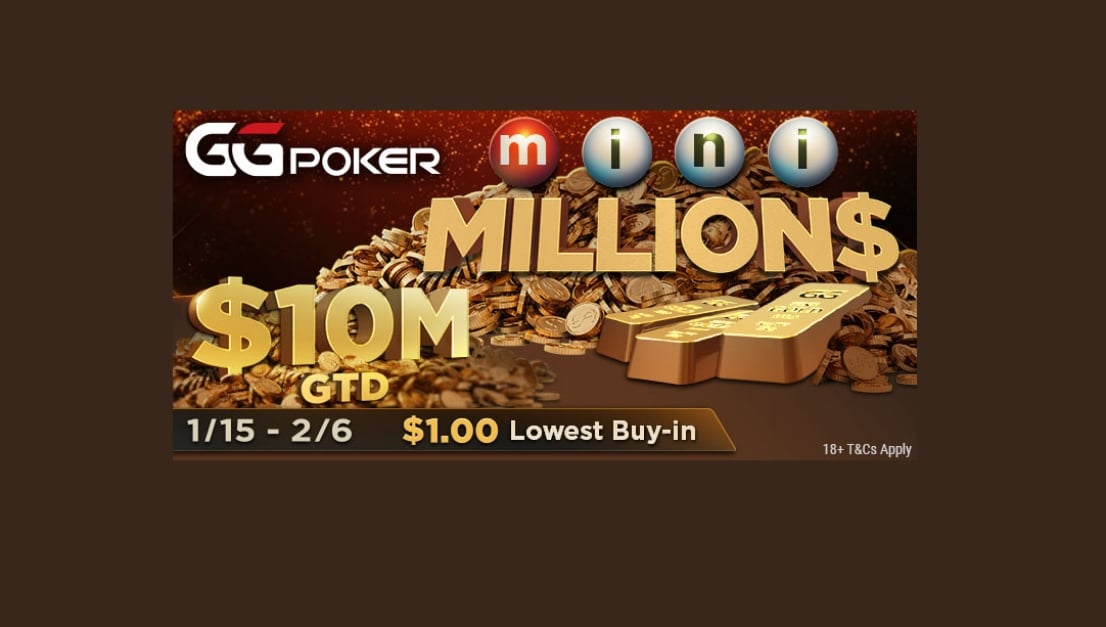 GGPoker to host $10M-GTD mini MILLION$ from January 15th