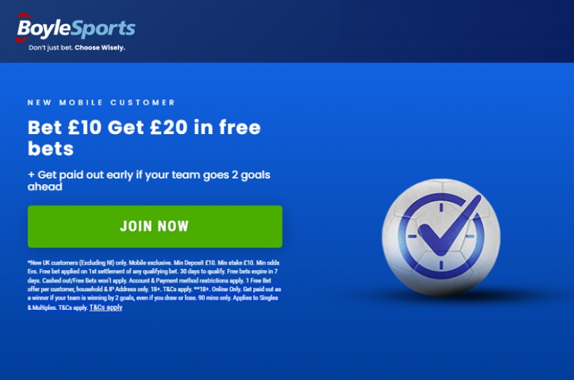 Football Early Pay-Out Offer – Get Paid Out If Your Team Goes 2 Goals Ahead