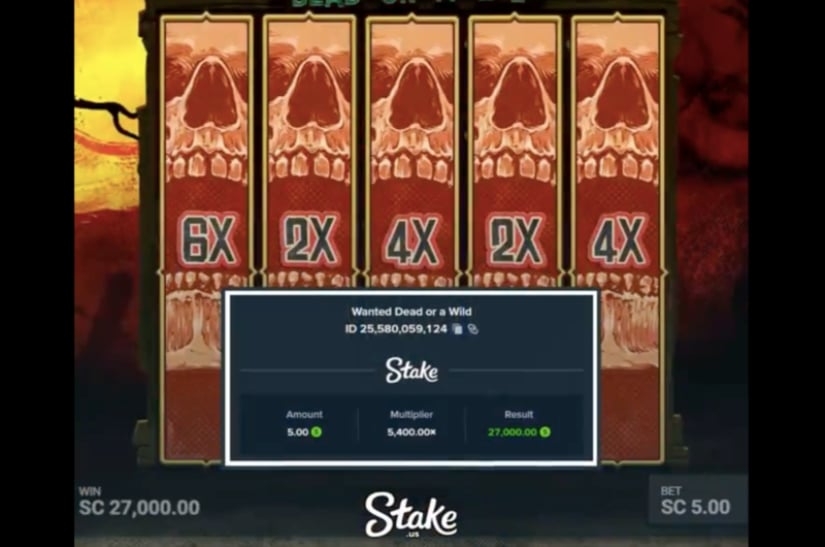 Dos enormes premios Wanted Dead or A Wild ganan en Stake de días.