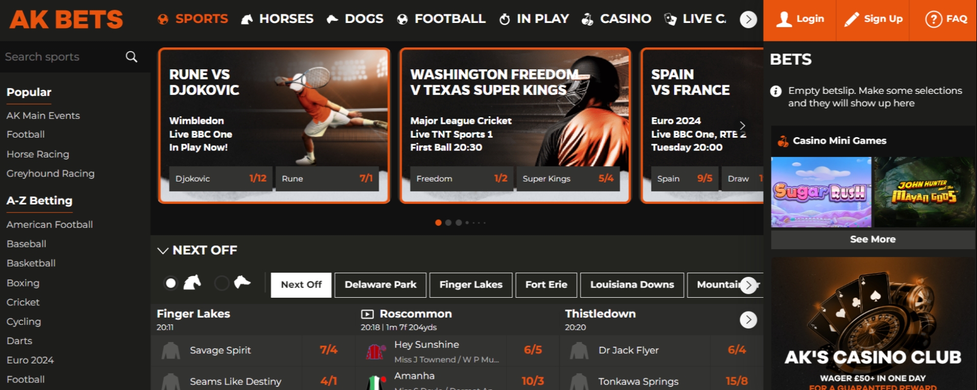 AK Bets Promo Code | Use NEWBONUS opening a new account