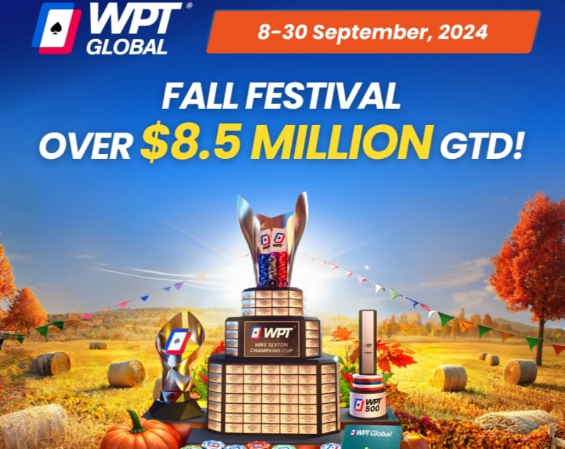 WPT Global unveils largest guaranteed prize pool with Fall Festival