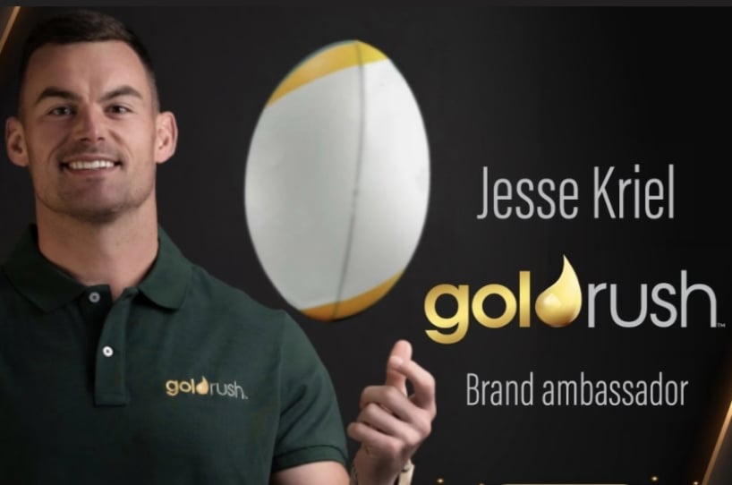 Springboks World Cup winner Jesse Kriel Joins Goldrush as Brand Ambassador