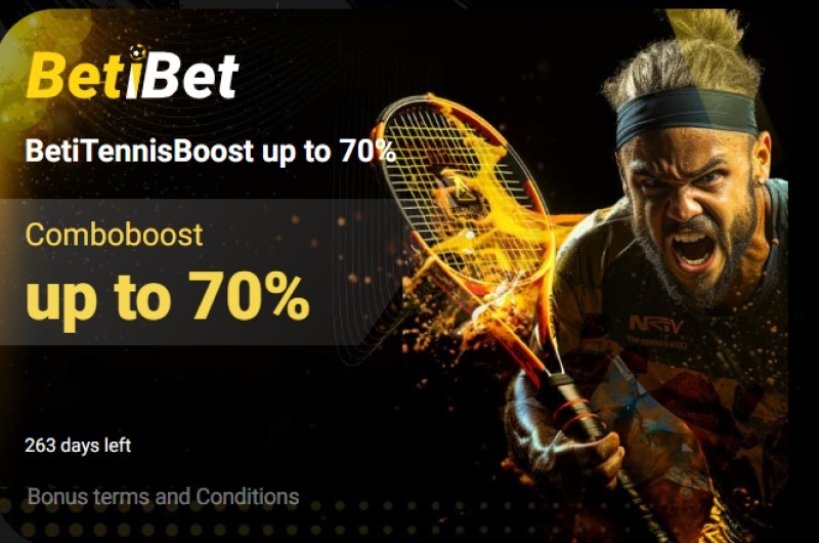 Betibet 将 2025 年Australian Open网球公开赛组合投注增加 70%