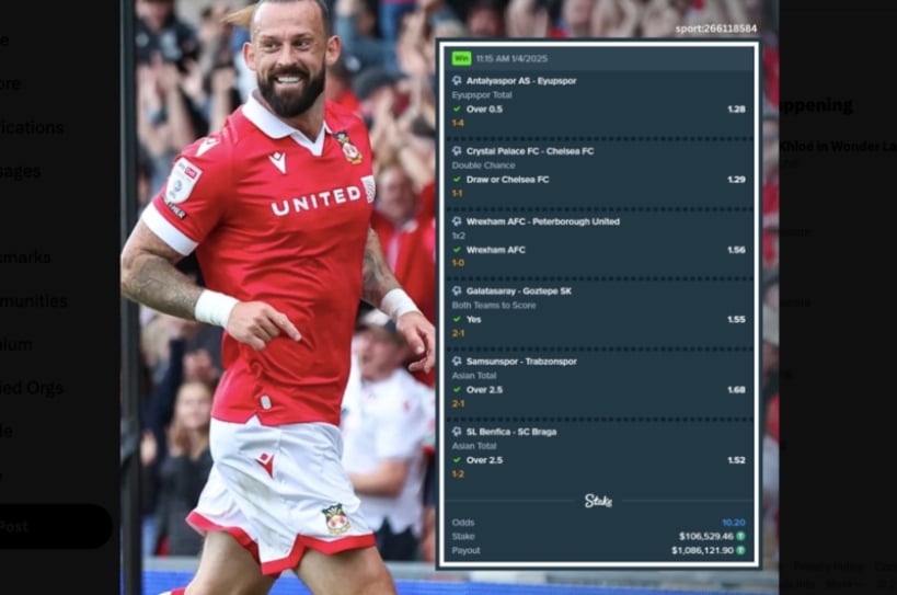 Late Winner Secures Mega $1M Parlay Win for Stake Bettor