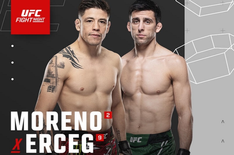 How to Watch UFC Fight Night: Moreno vs Erceg Live Stream