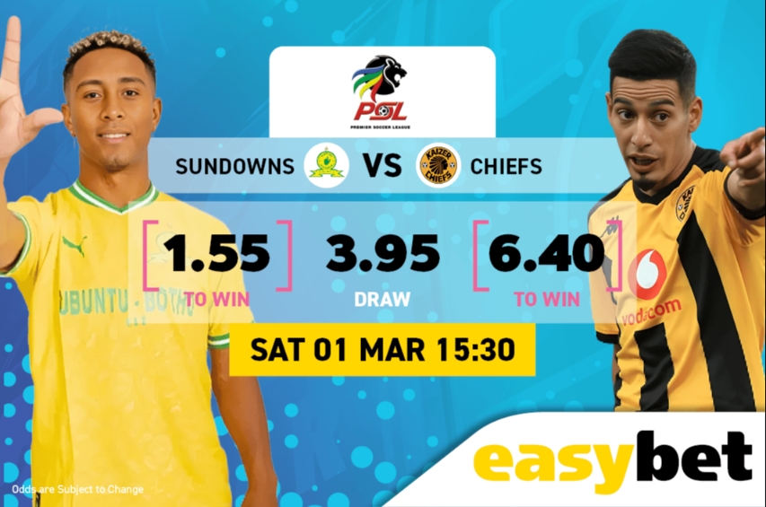 Mamelodi Sundowns vs Kaizer Chiefs Betting Odds - Get top odds at ...