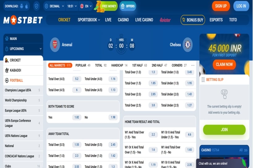 Arsenal vs Chelsea Voorspellingen - Waarde op BTTS bij MostBet