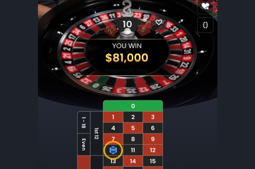 10 out of 10 Performance: Stake Roulette Player Wins $81,000 From the ...