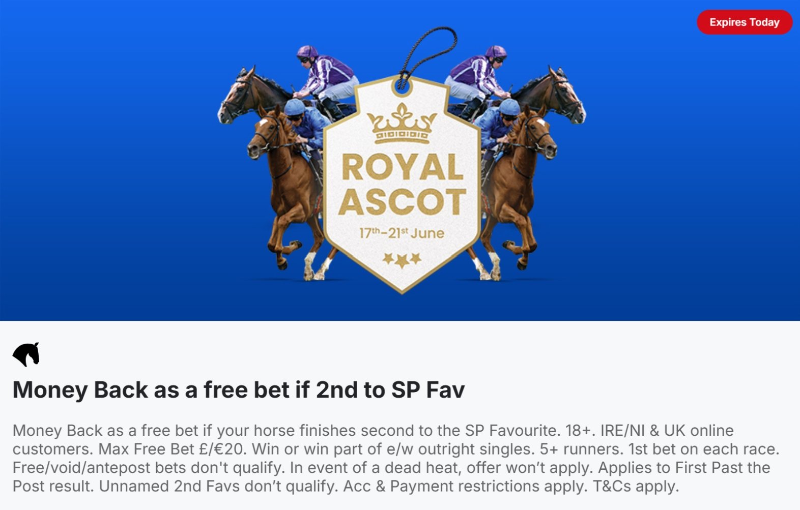 BoyleSports Offer | Money back if 2nd to the SP Fav during Royal Ascot