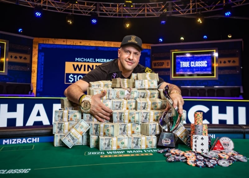 Michael Mizrachi 2025年World Seriesオブ・ポーカー・メインイベントで優勝