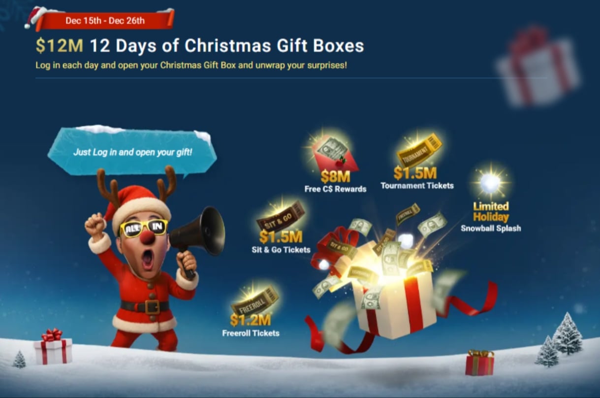$12M Christmas Gift Boxes Bring Daily Rewards to Players