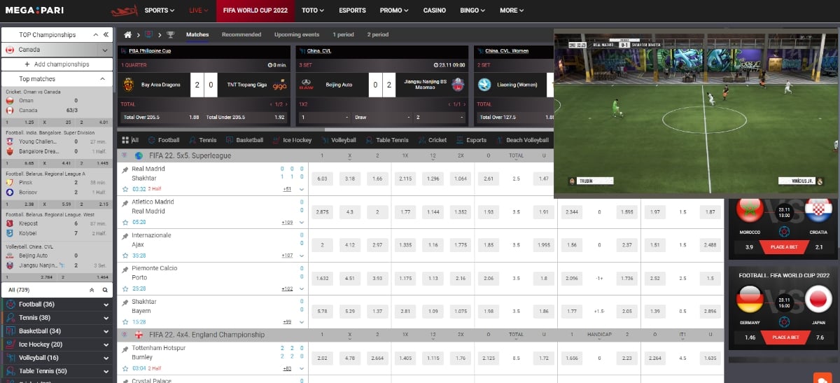 Megapari Live Streaming guide - How to watch live sport for free